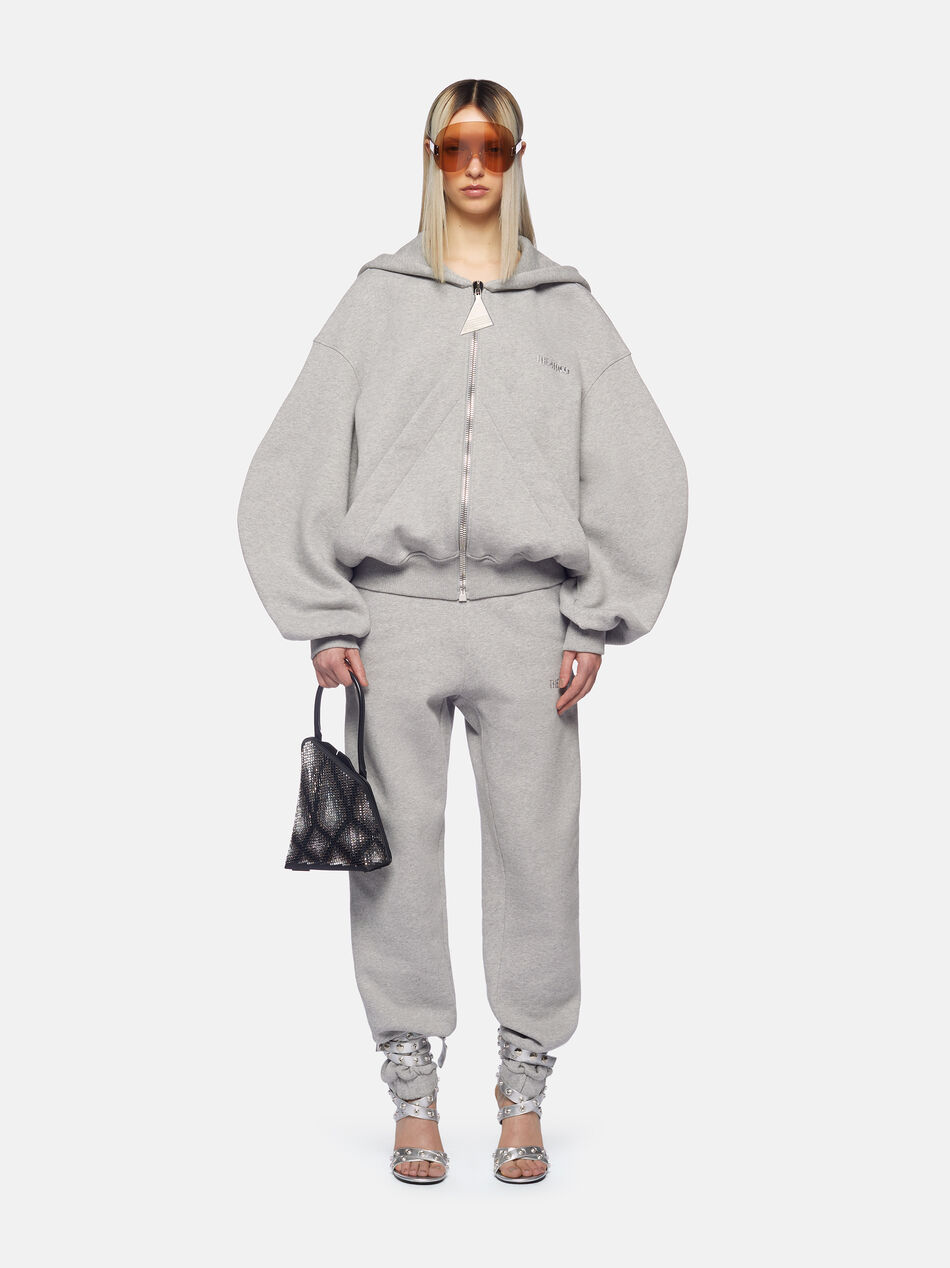 Melange grey sweatshirt for Women | THE ATTICO®