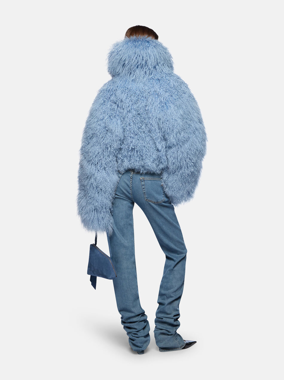 Sky blue long pants for Women | THE ATTICO®