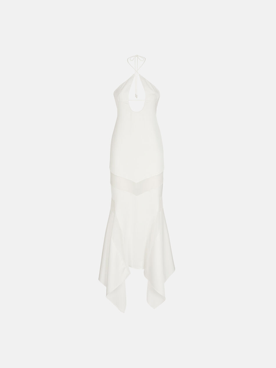 ''Saskia'' white midi dress for Women | THE ATTICO®