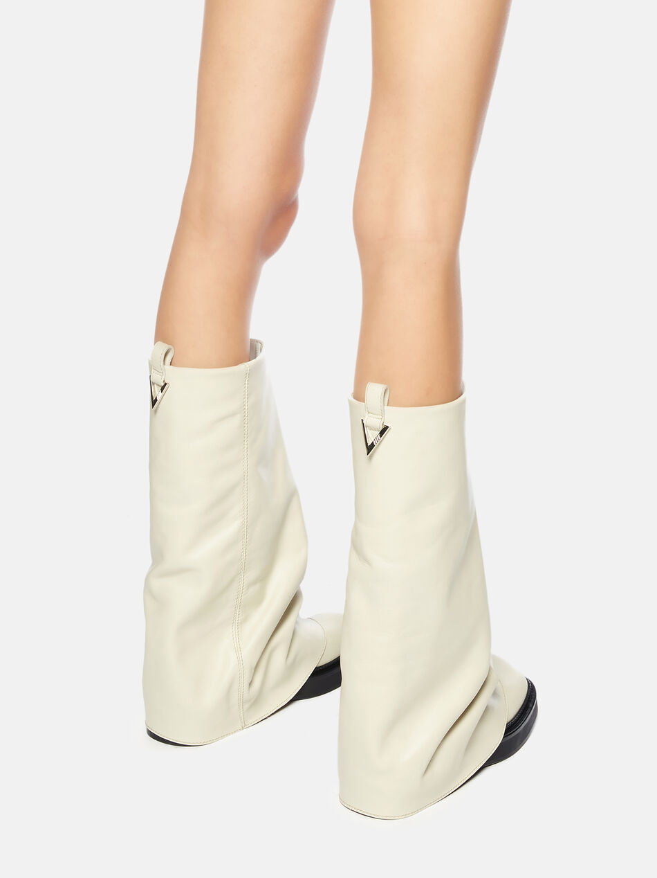 ''Robin'' ivory combat boot for Women | THE ATTICO®