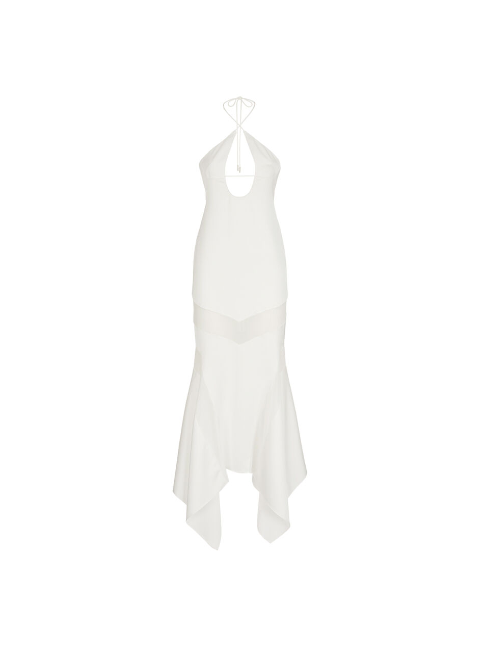 ''Saskia'' white midi dress for Women | THE ATTICO®